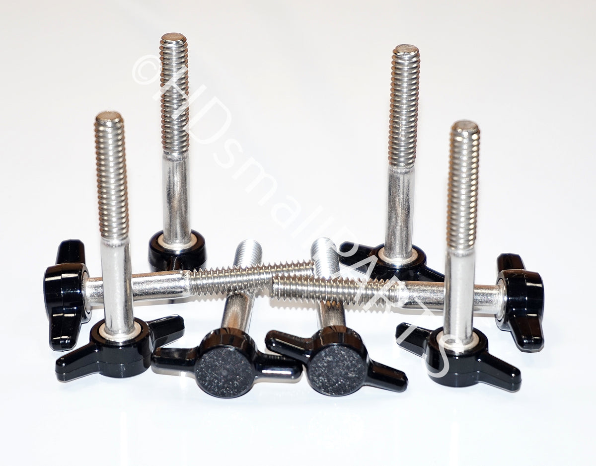 (4pc-20pc)1/4"-20 x 2" Tee Thumb Screws Red & Black – HDsmallPARTS LLC